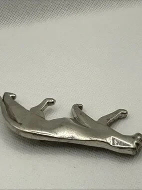 Jewelry | Vintage Made In England Silver Tone Panther Brooch Pin Rare ...